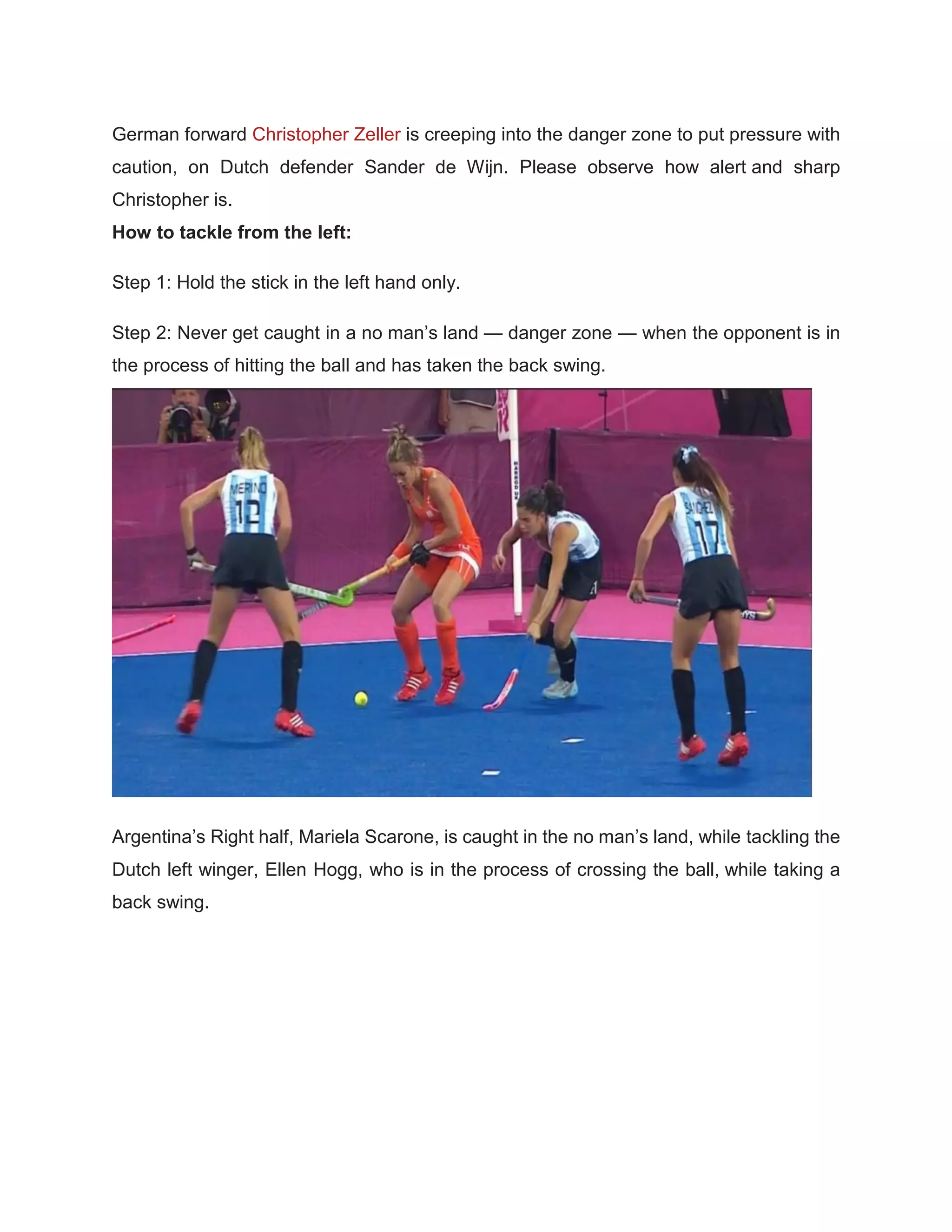 Safety first; tackling from the left. a docx | PDF