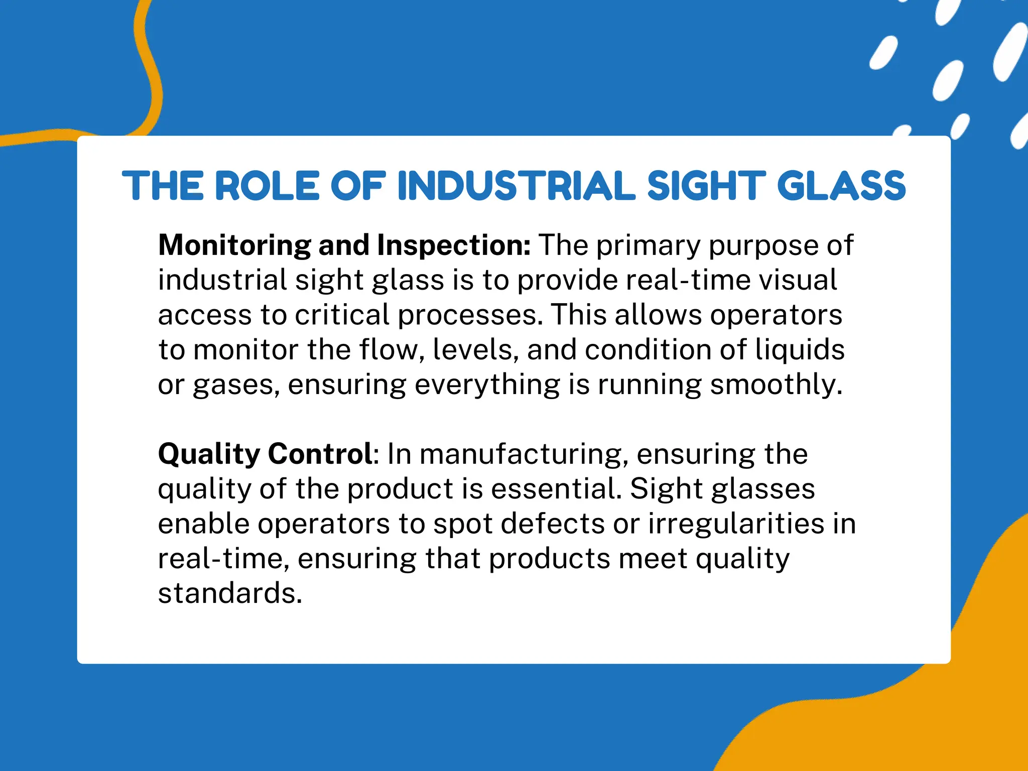 Safety First – The Importance of Industrial Sight Glass | PPTX