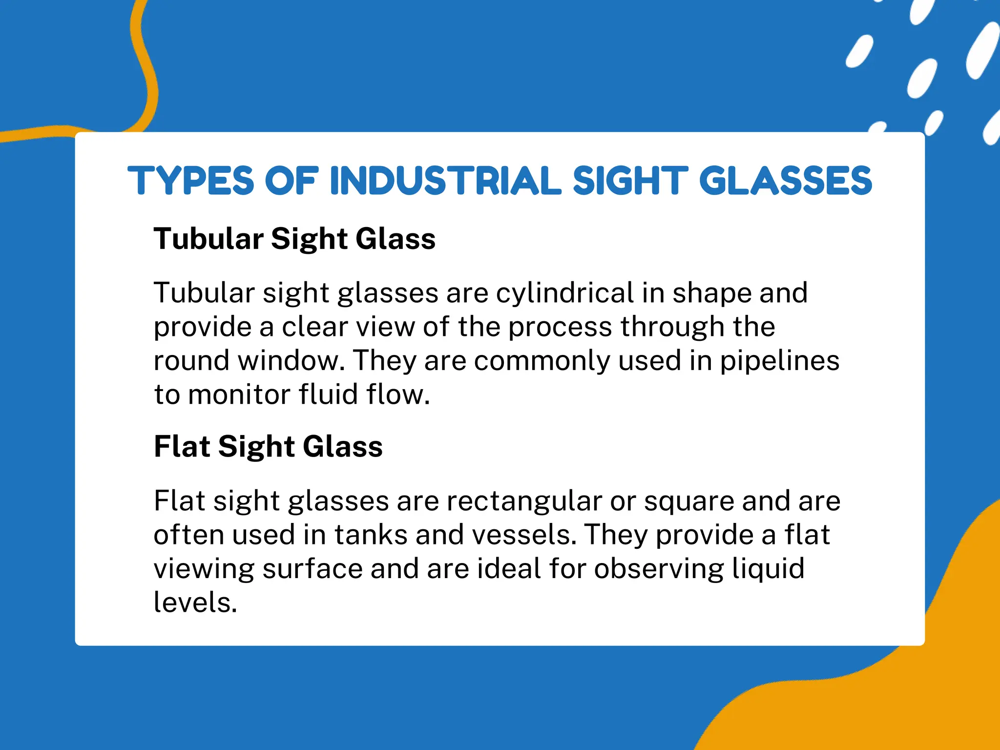 Safety First – The Importance of Industrial Sight Glass | PPTX