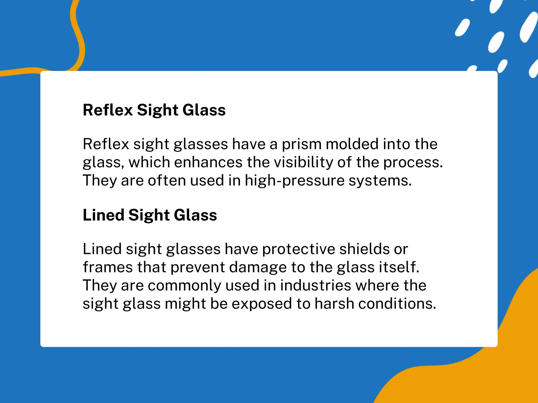 Safety First – The Importance of Industrial Sight Glass | PPTX