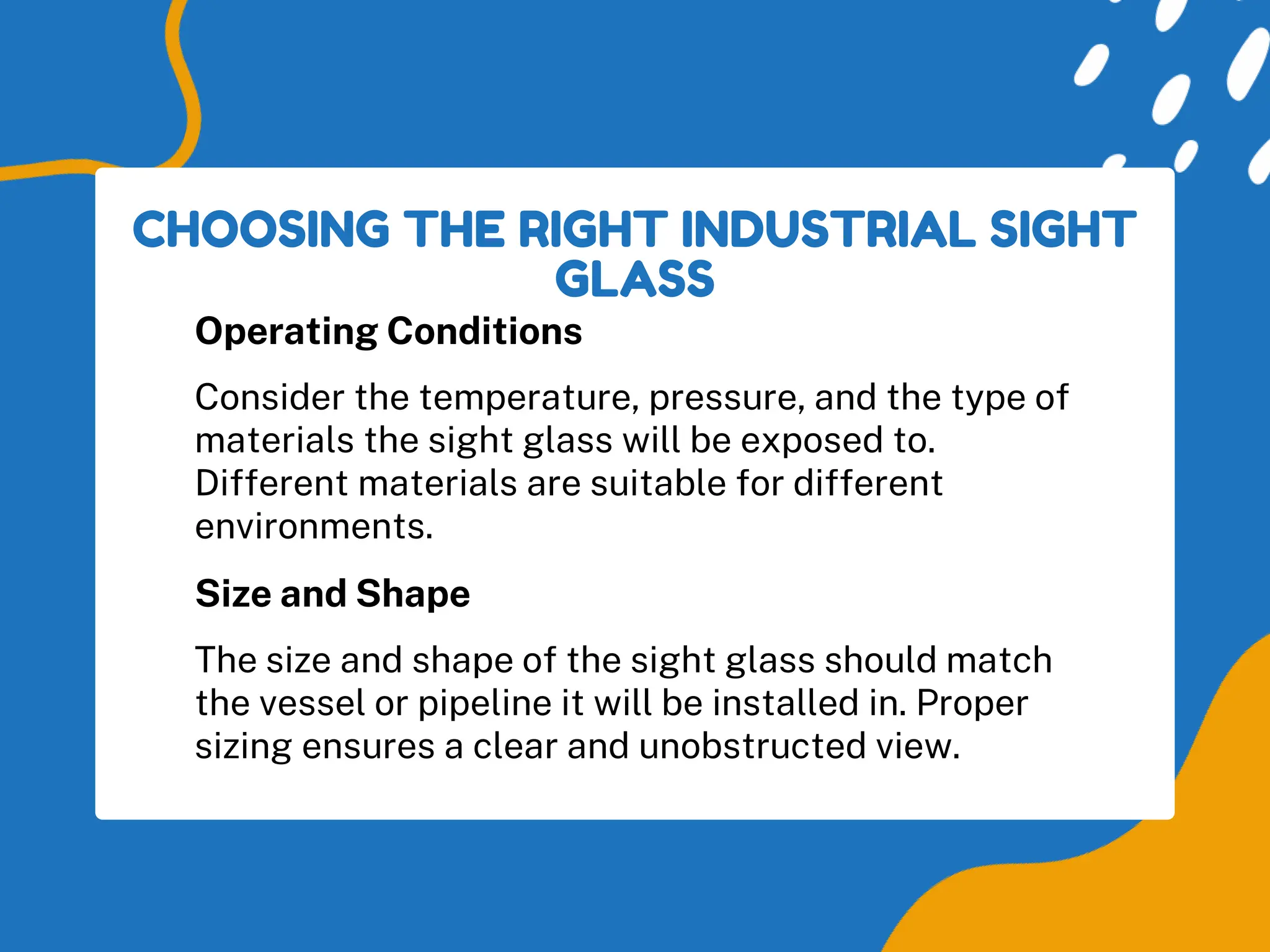 Safety First – The Importance of Industrial Sight Glass | PPTX