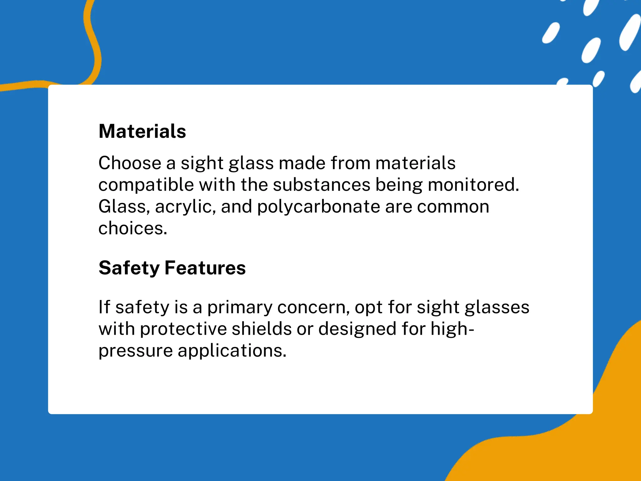 Safety First – The Importance of Industrial Sight Glass | PPTX