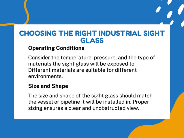 Safety First – The Importance of Industrial Sight Glass | PPT