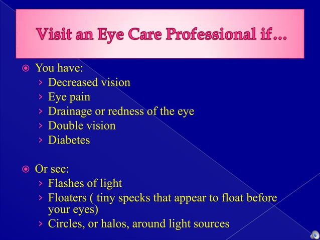 Safety for elderly with visual limitations powerpoint video[1] | PPTX