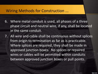 Safety for wiring methods | PPT