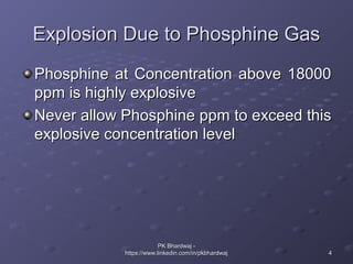 Safety from Phosphine in Grain Silo Terminals | PPT
