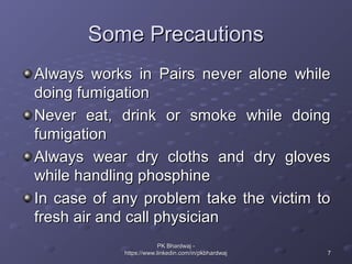 Safety from Phosphine in Grain Silo Terminals | PPT