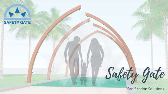 Safety gate sanification solutions perminent arch and inflatable ...