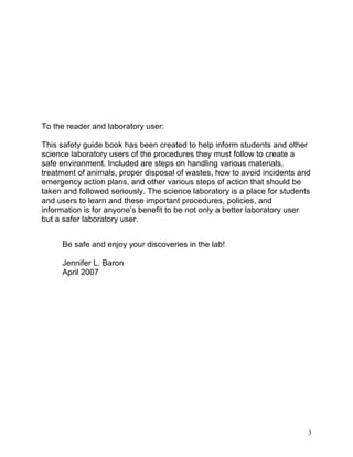 Science Safety Guidebook | PDF | Chemistry | Science