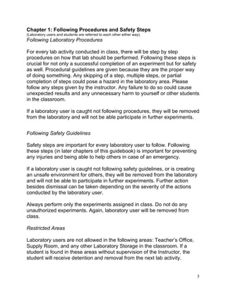 Science Safety Guidebook | PDF | Chemistry | Science