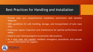 Safety Guidelines and Best Methods for Wire Rope Clip Providers.pptx