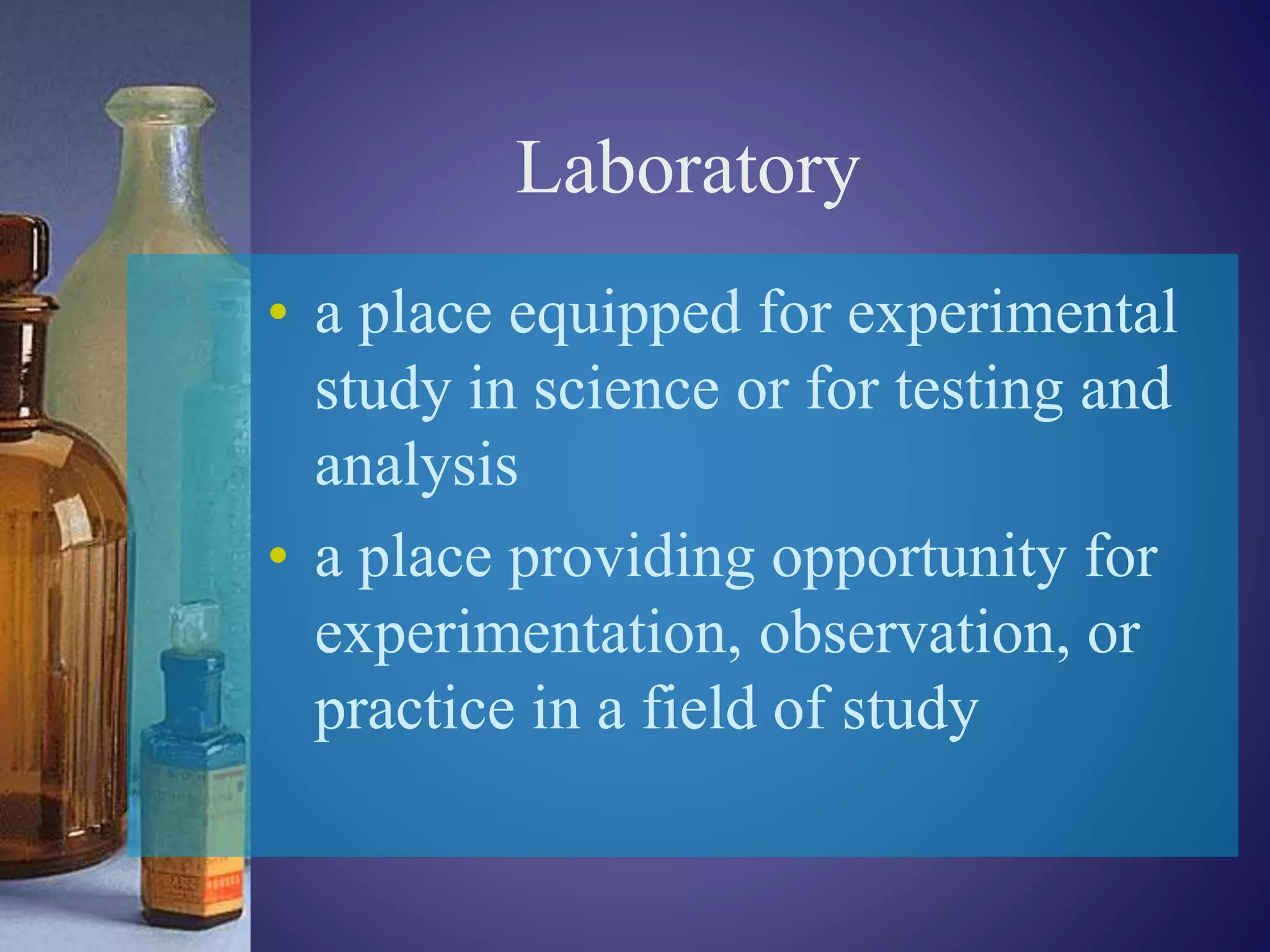 Safety Guidelines in the Laboratory | PPTX