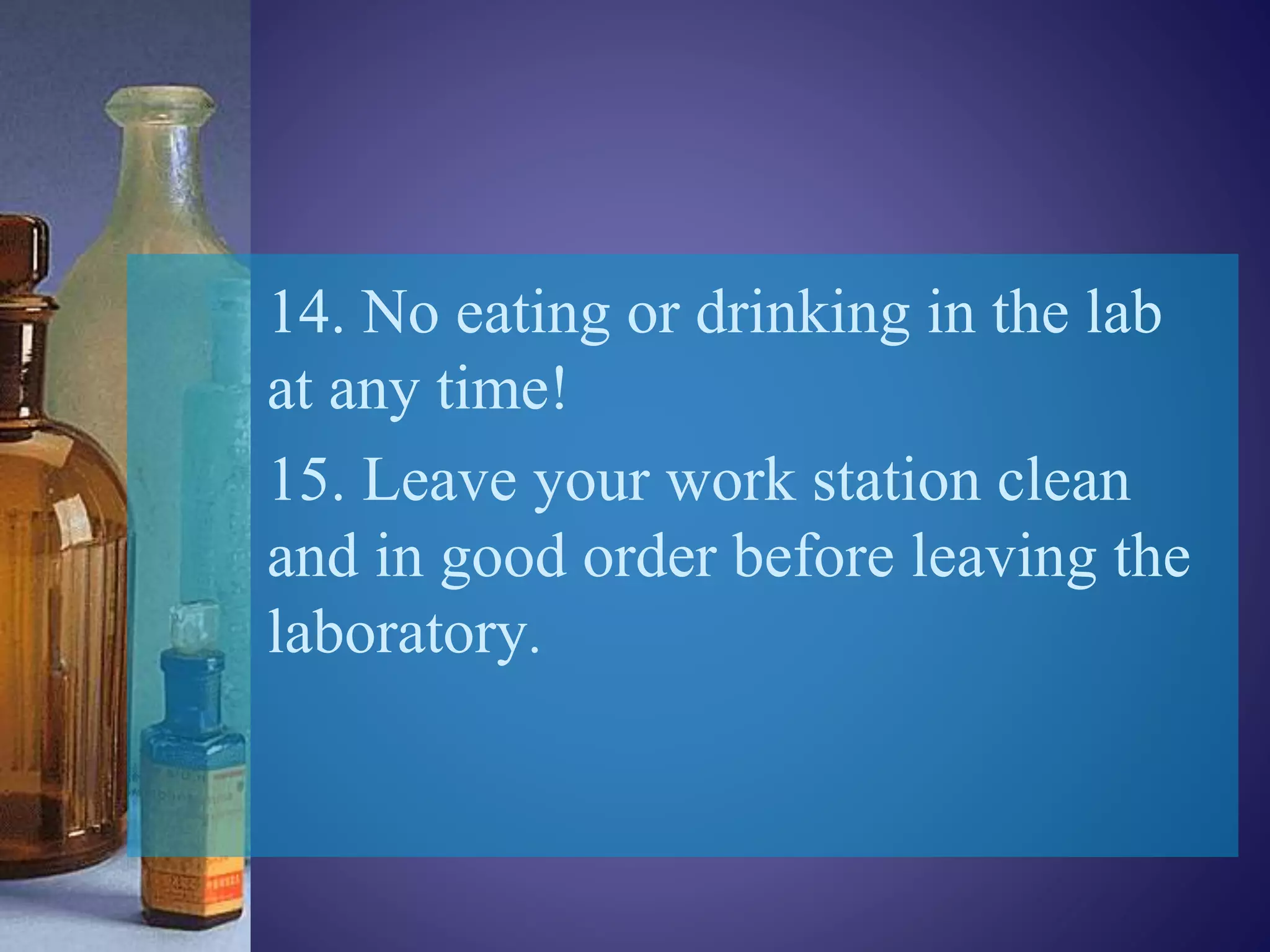 Safety Guidelines in the Laboratory | PPT