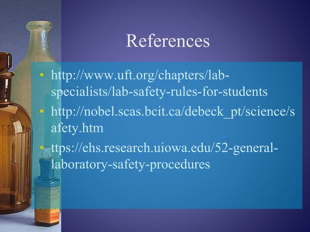 Safety Guidelines in the Laboratory | PPT