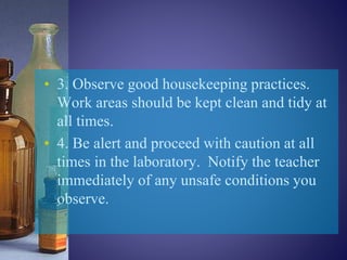 Safety Guidelines in the Laboratory | PPT