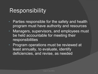 OSHA Compliance | PPT