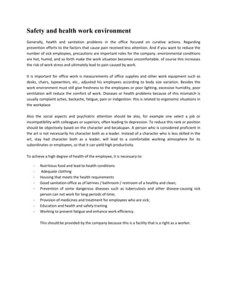 Safety health environment | PDF