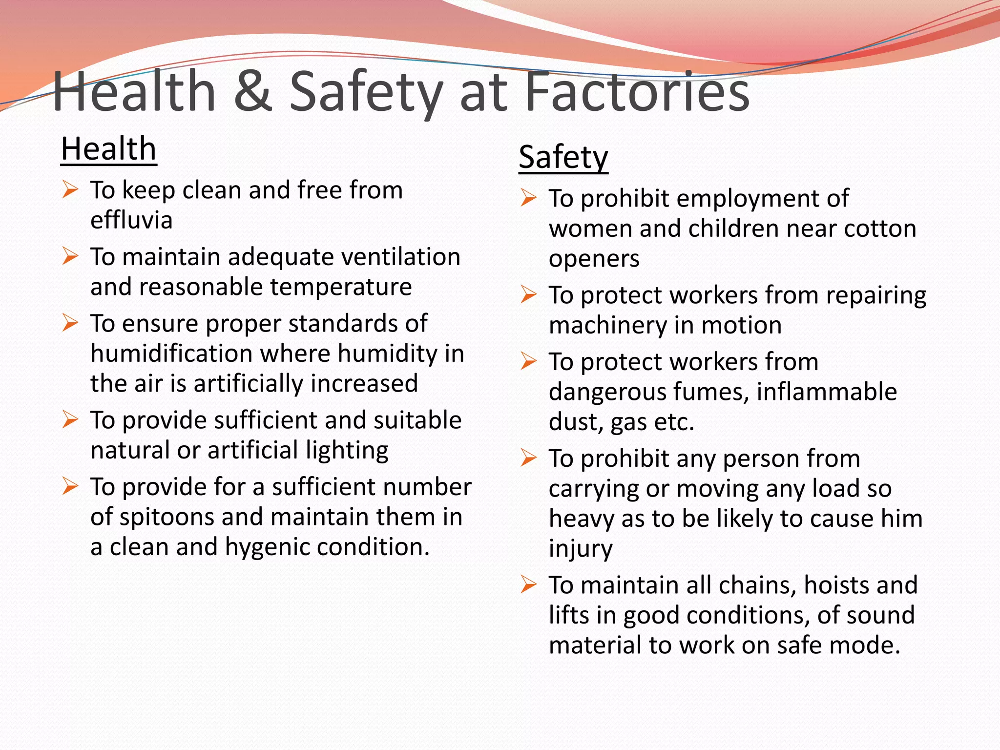 Safety &healthy environment | PPTX