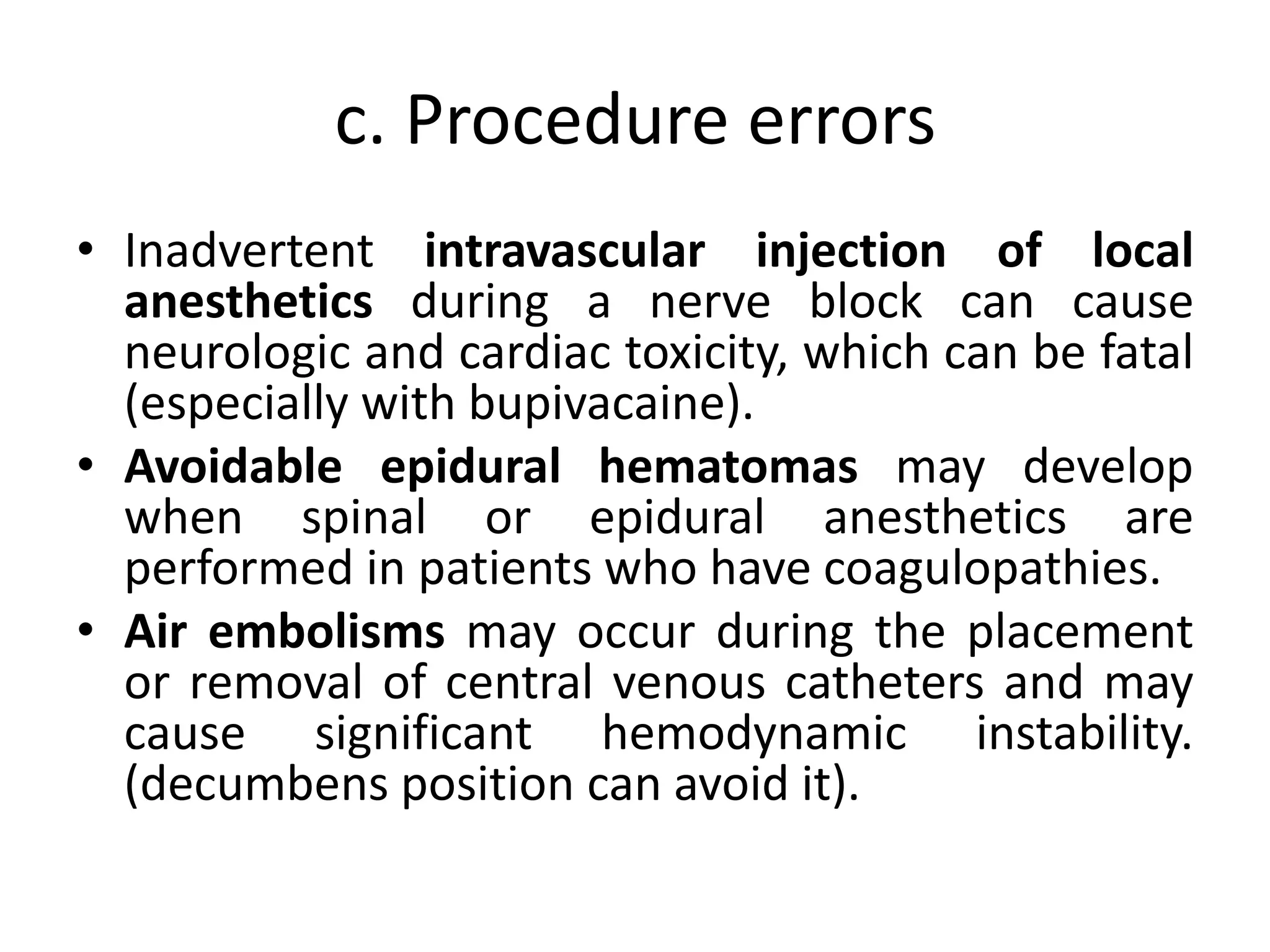Safety in Anesthesia | PPTX