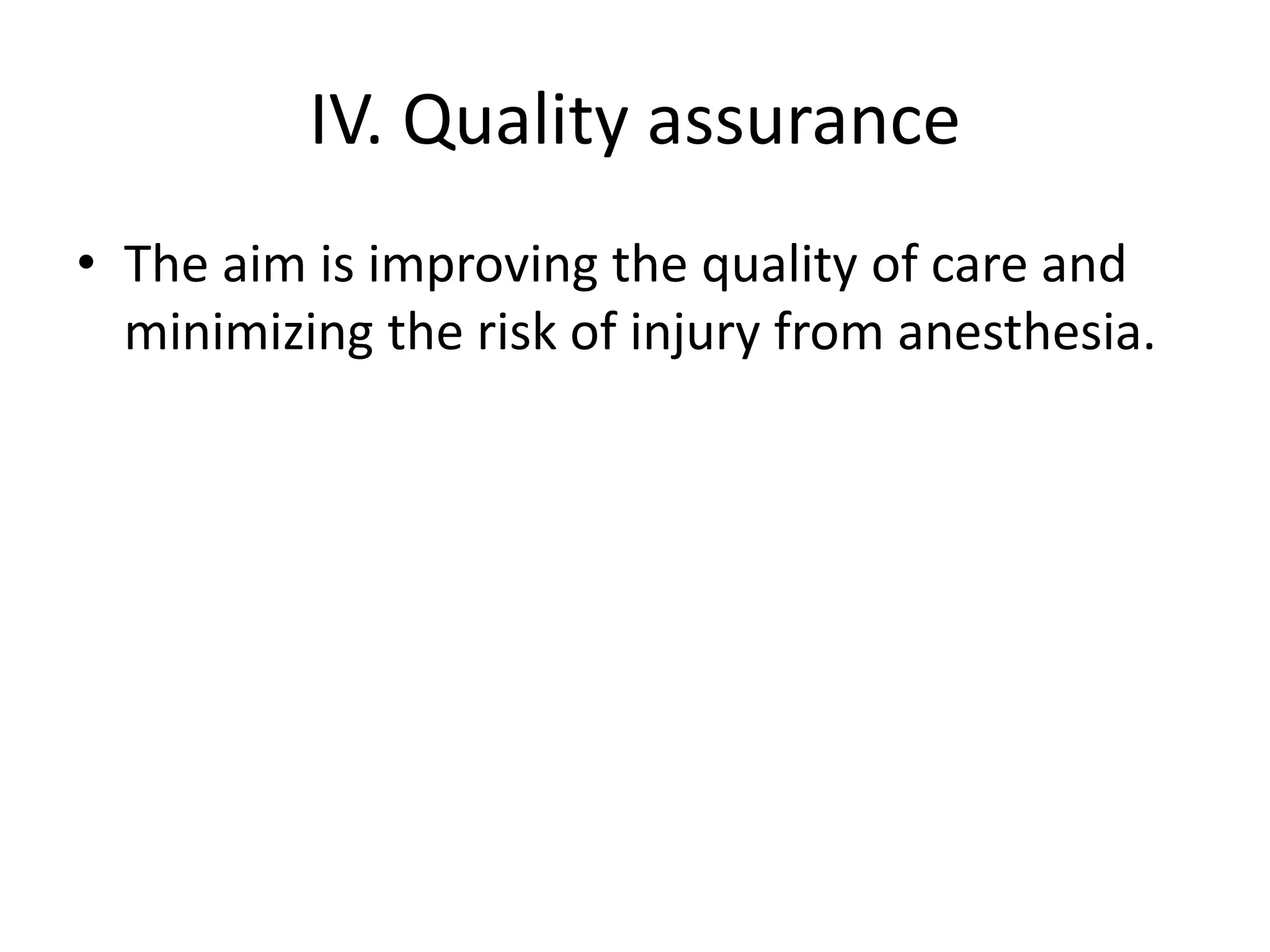 Safety in Anesthesia | PPTX