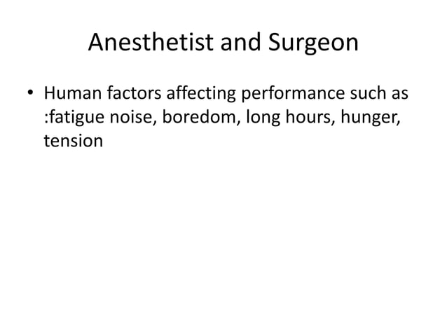 Safety in Anesthesia | PPTX