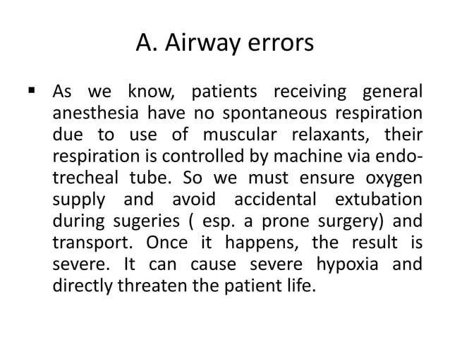 Safety in Anesthesia | PPTX