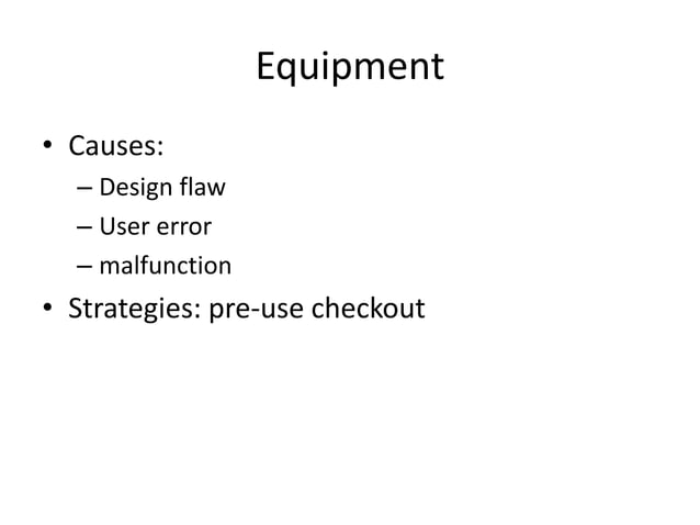 Safety in Anesthesia | PPTX