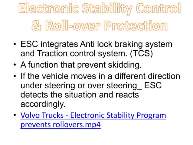 Advance Safety Systems in automobile | PPTX