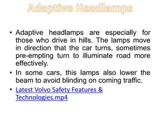 Advance Safety Systems in automobile | PPTX