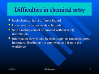 SAFETY IN CHEMICAL ENGINEERING presented by Dr. Arvind Kumar.ppt
