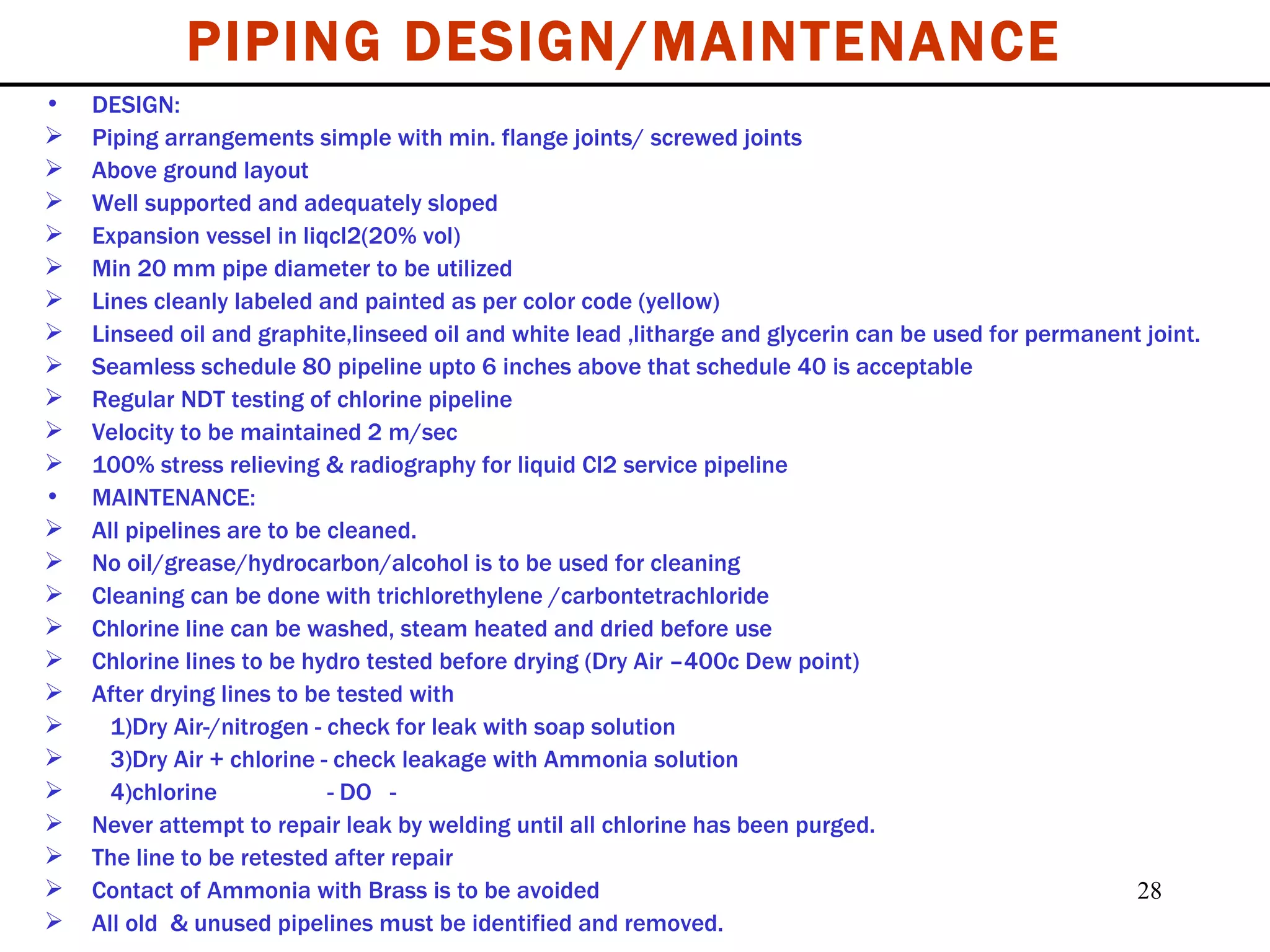Safety in chlorine ppt | PPT