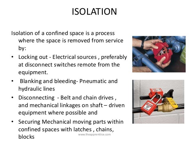 Safety in confined space