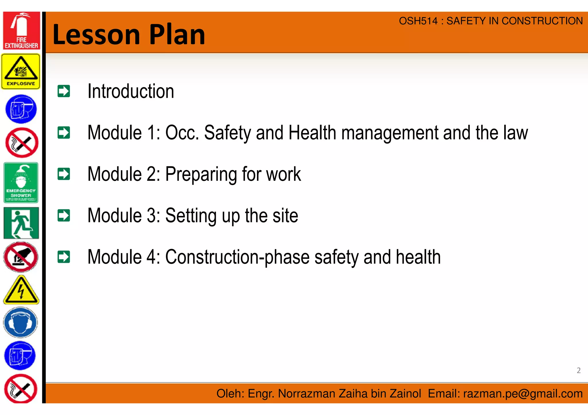 Occupational Safety and Health Management in Construction Industry | PDF