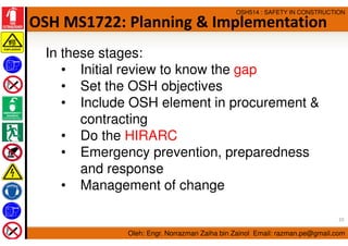 Occupational Safety and Health Management in Construction Industry | PDF