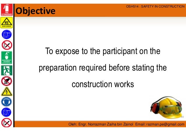 Occupational Safety and Health Management in Construction Industry