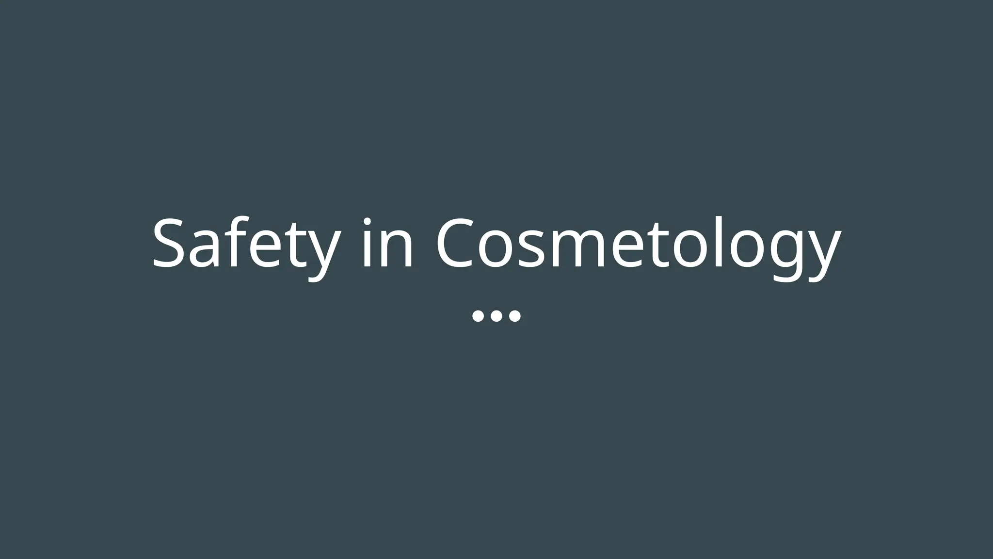 Safety in Cosmetology Power Point. Great for introduction to safety in ...