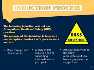 Safety induction presentation | PPTX