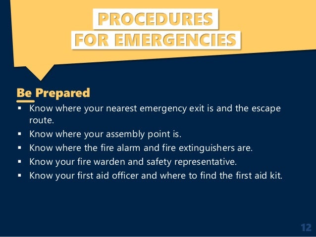 Safety induction presentation