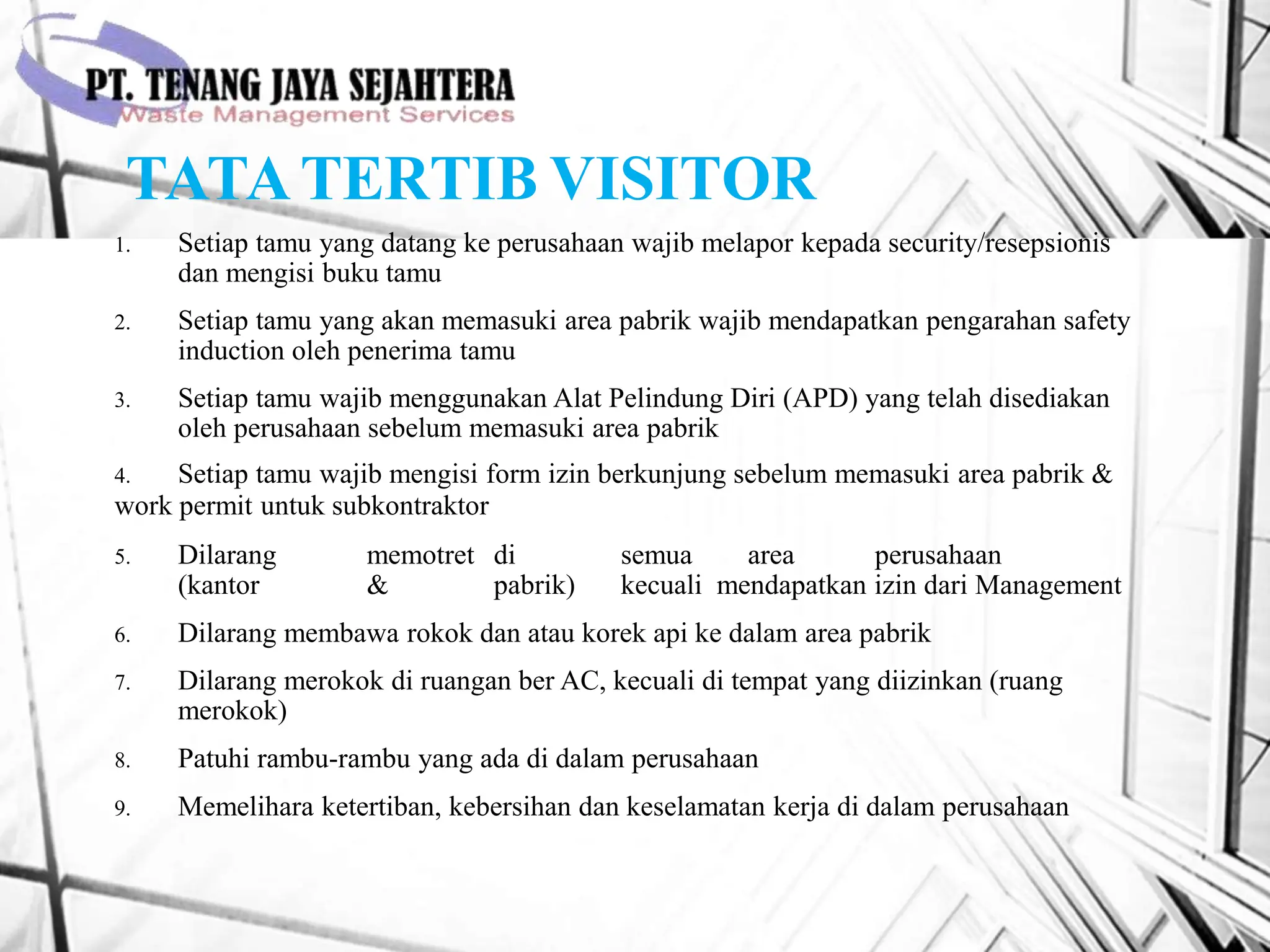SAFETY INDUCTION VISITOR PT TJS.ppt