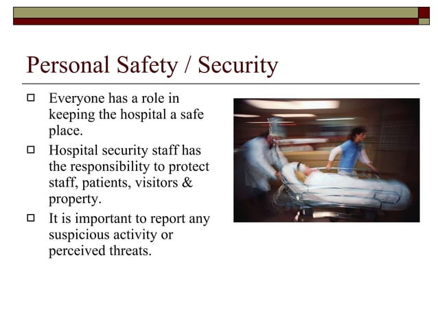 Safety in hospitals | PPT