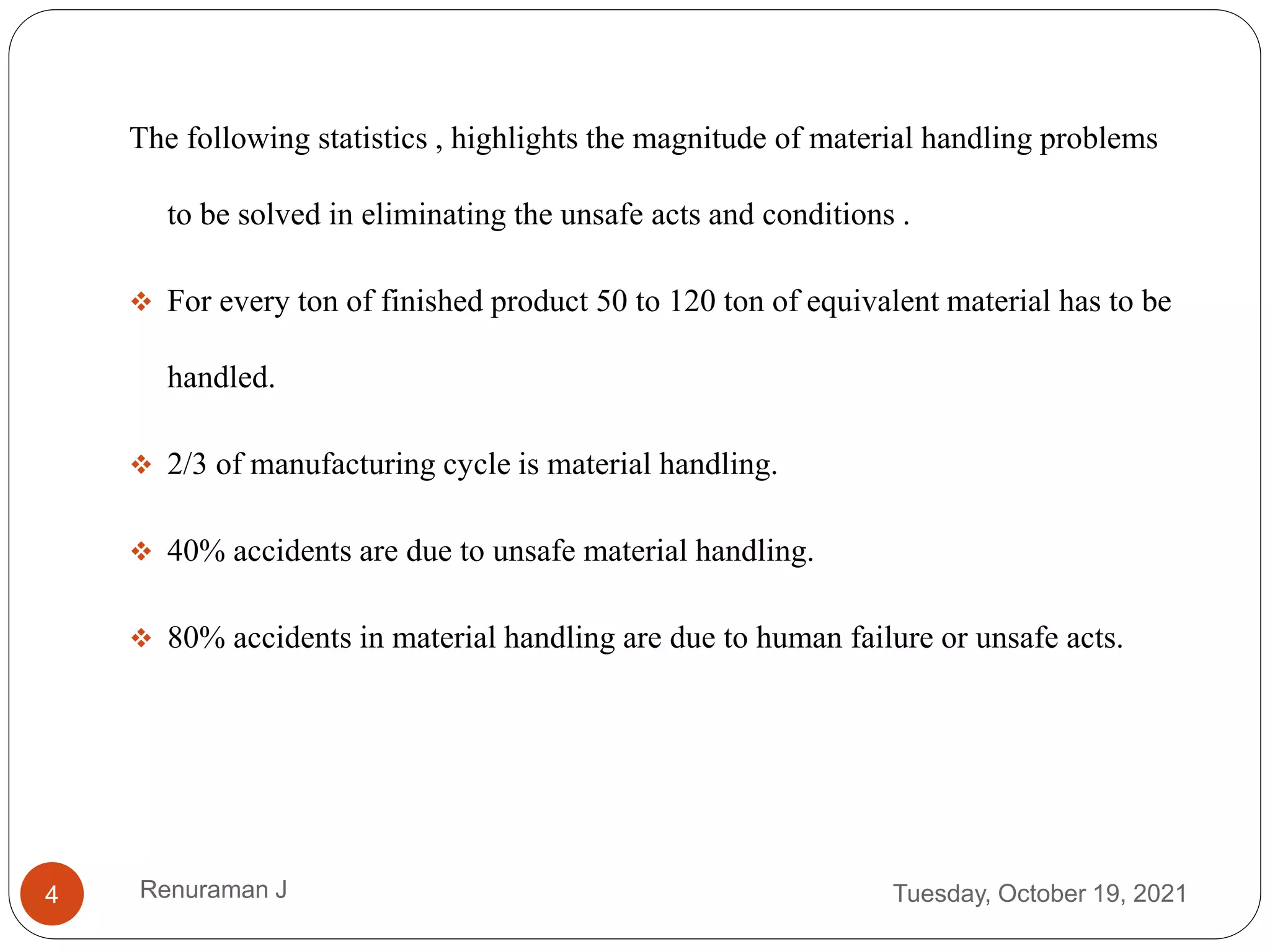 Safety in Material Handling | PPTX