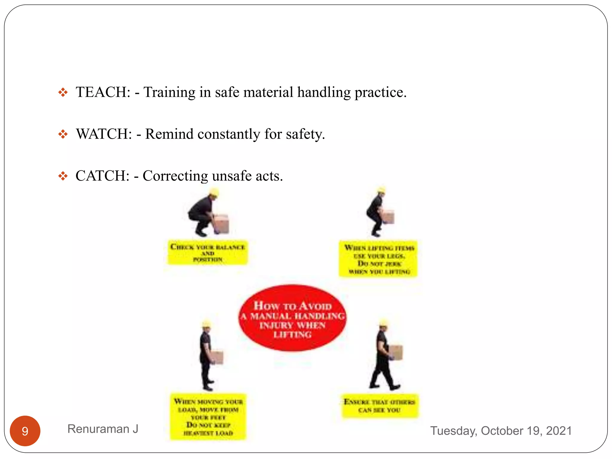 Safety in Material Handling | PPTX