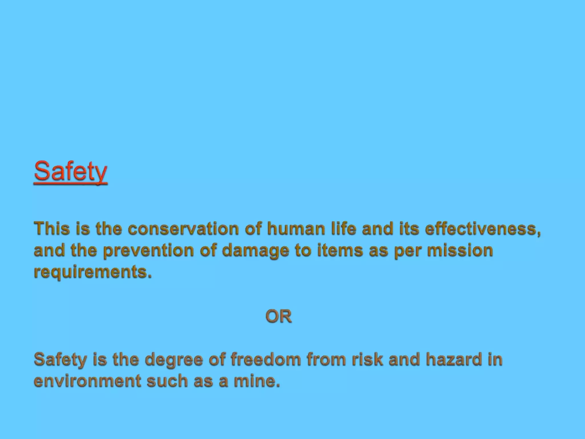 Safety in mines | PPT