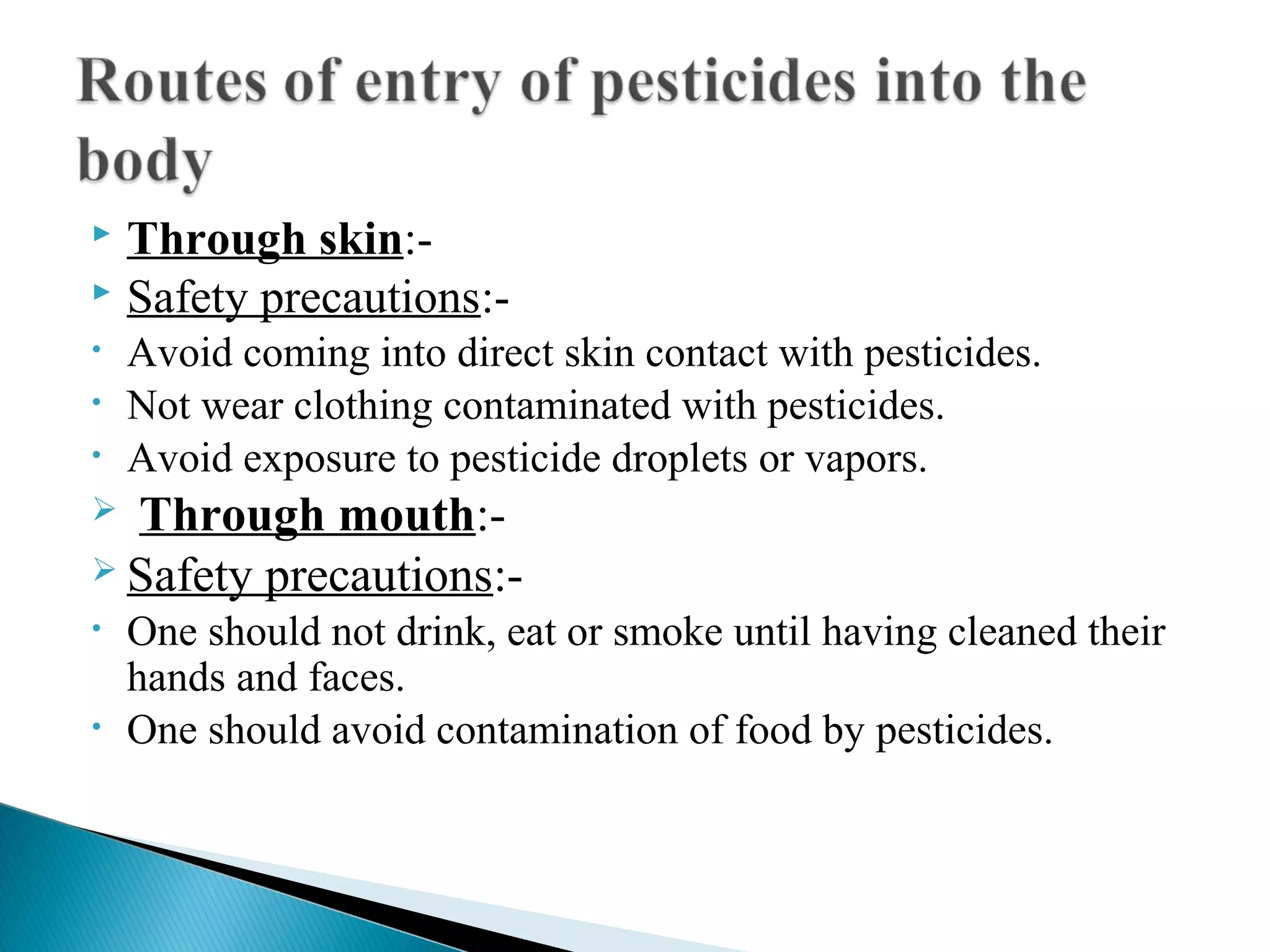 Safety in pesticide industry | PPT