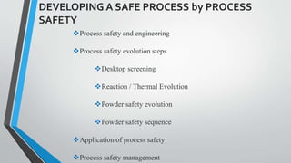 Process Safety, PSM in process industries | PPTX