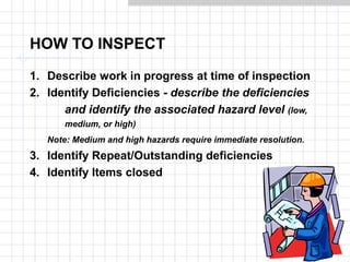 Safety Inspection (Lecture and Handouts) - 11.22.2005.ppt