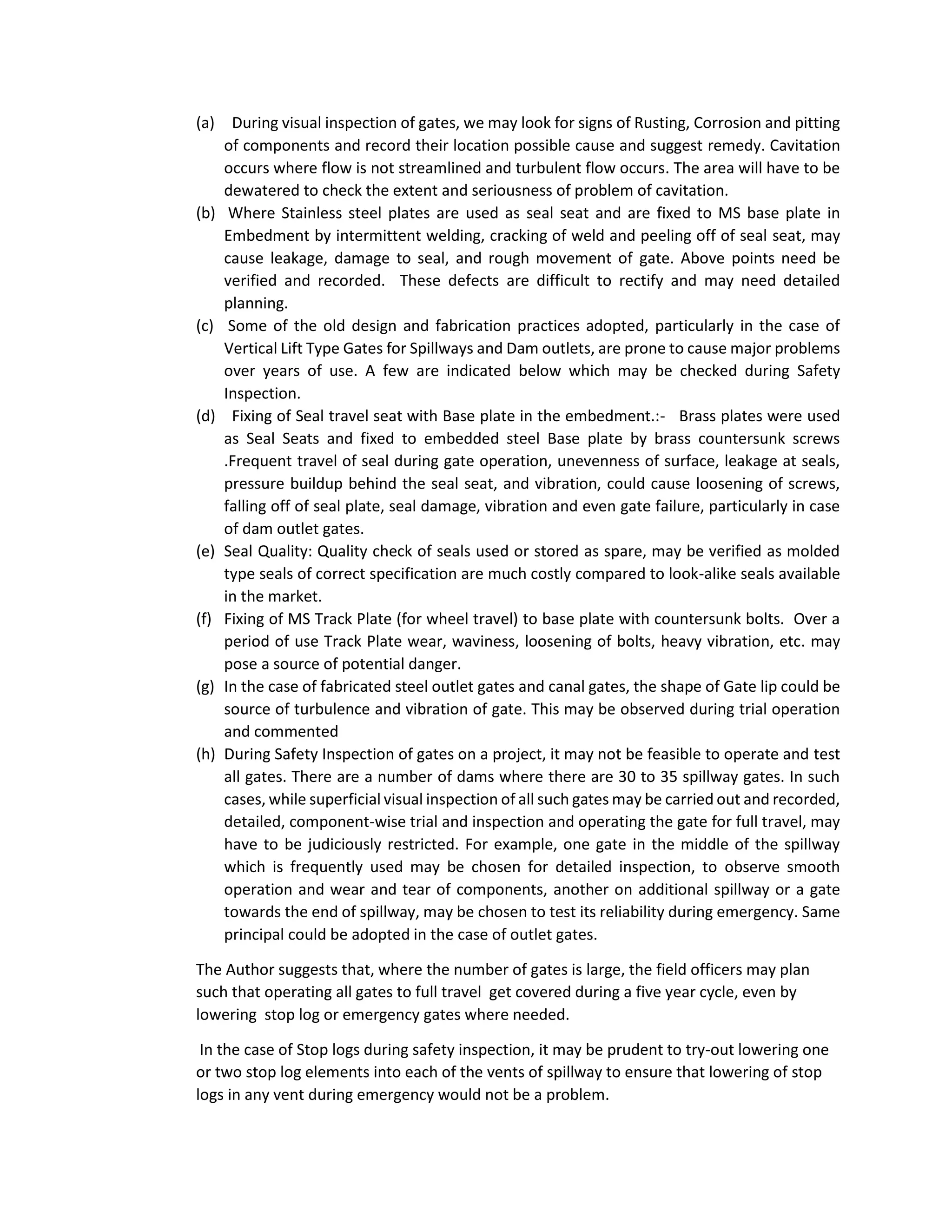 Safety inspection of gates | PDF