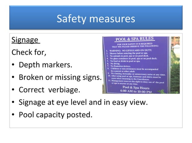 Waterpark Safety Inspection Training | PPT | Waterskiing and ...