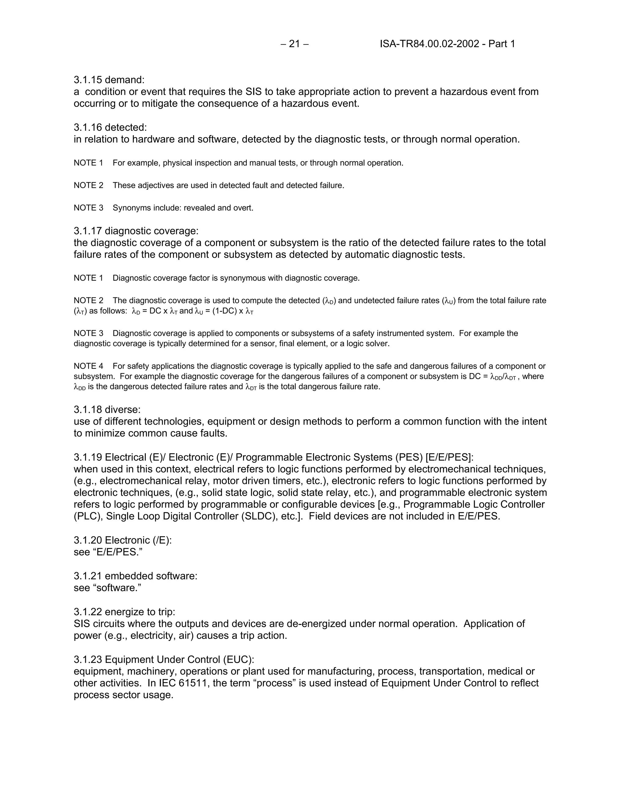Safety instrumented functions (sif) safety integrity level (sil ...