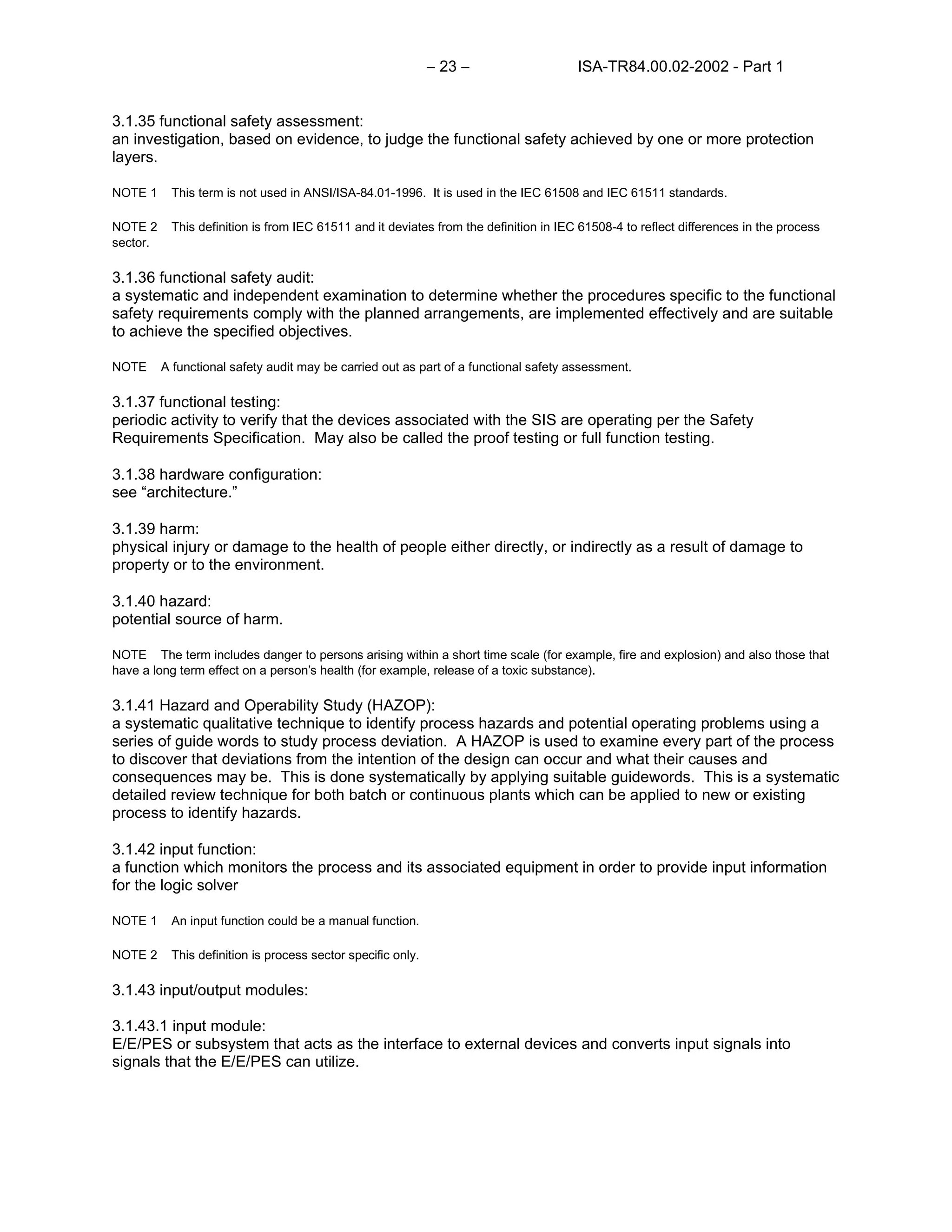 Safety instrumented functions (sif) safety integrity level (sil ...